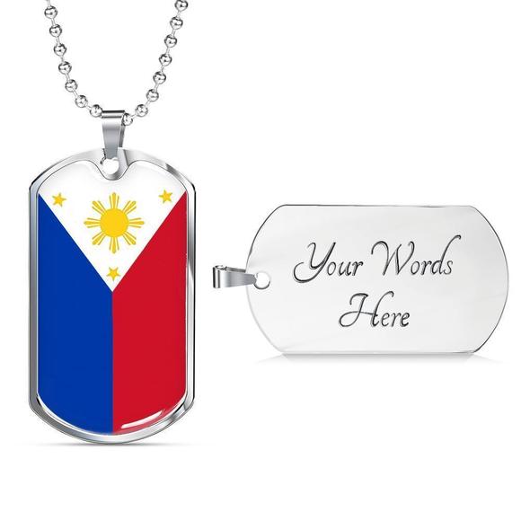 Express Your Love Gifts | Jewelry | Philippine Flag Necklace Pendant ...